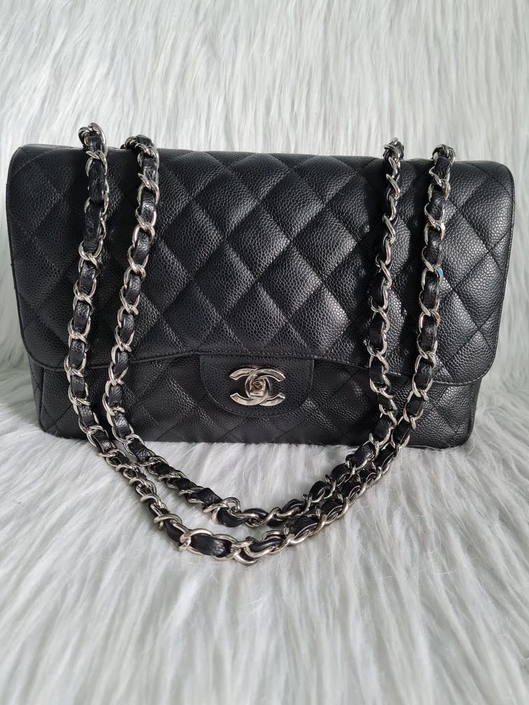 CHANEL JUMBO SINGLE FLAP CAVIAR, Women's Fashion, Bags & Wallets ...