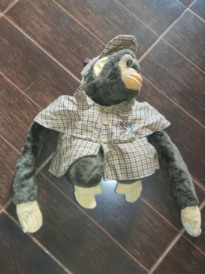 Detective Monkey Puppet, Hobbies & Toys, Toys & Games on Carousell