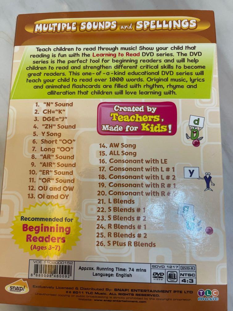 （兒童dvd) Rocket into reading; Phonics Songs that teach Multiple Sounds ...
