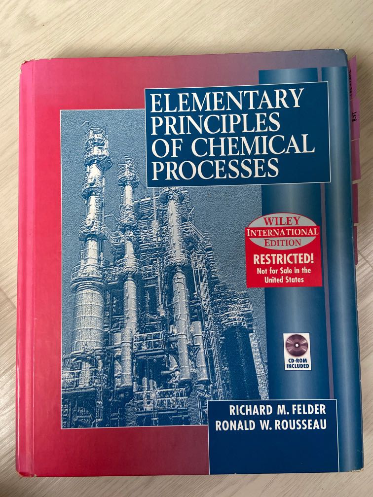 Elementary Principles of Chemical Processes, Hobbies & Toys, Books ...