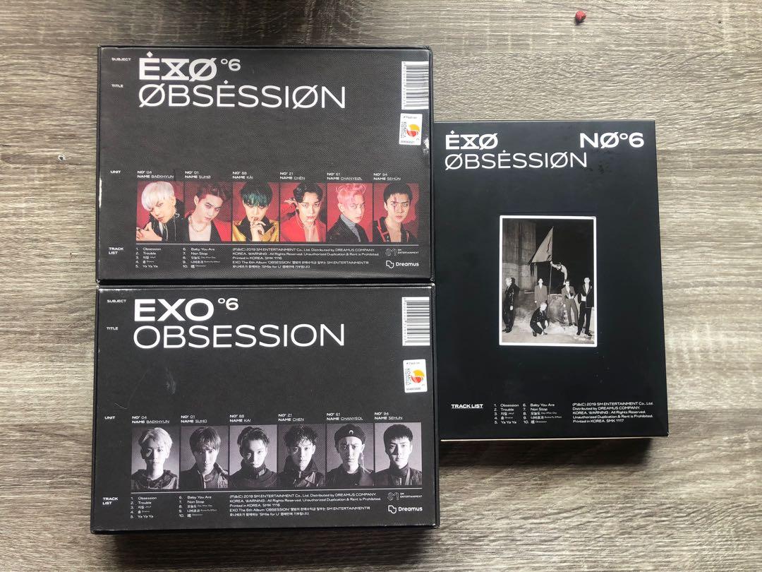 EXO - OBSESSION ALBUM [ UNSEALED], Hobbies & Toys, Memorabilia ...