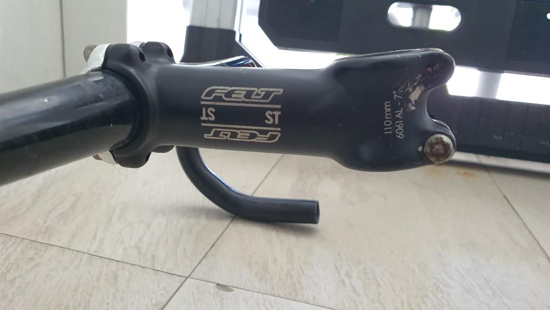 Felt aluminium drop handlebar with stem, Sports Equipment, Bicycles ...