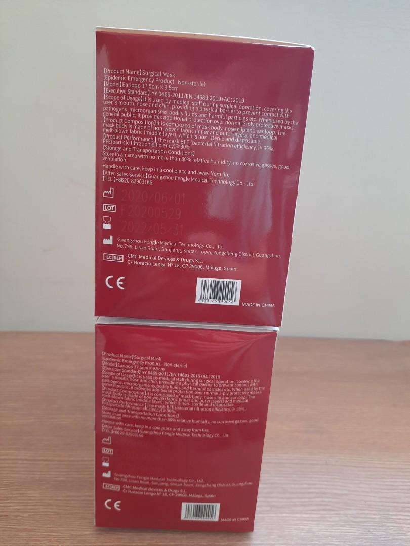 Fengle Surgical Mask, Health & Nutrition, Face Masks & Face Shields on ...