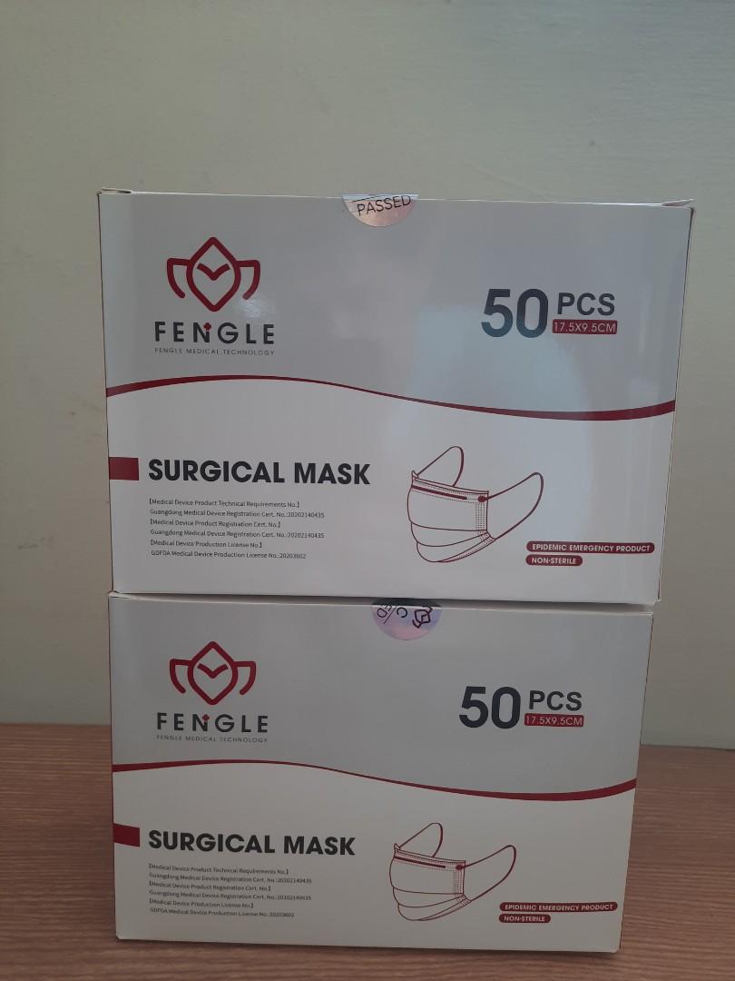 Fengle Surgical Mask, Health & Nutrition, Face Masks & Face Shields on ...