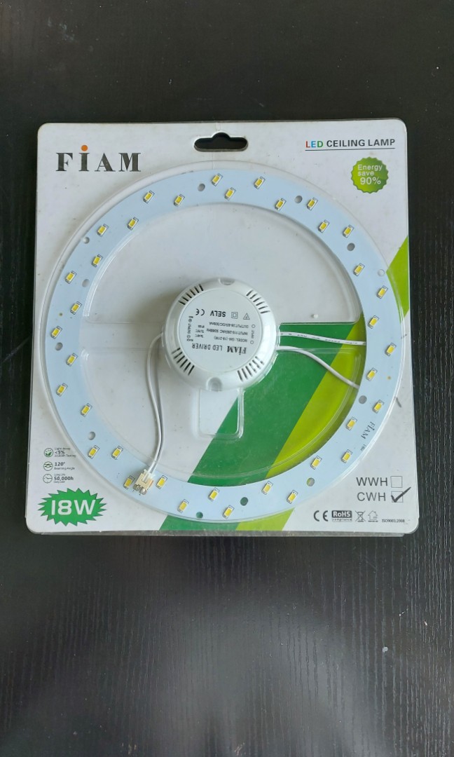 Fiam Led ceiling lamp plate, Furniture & Home Living, Lighting & Fans ...