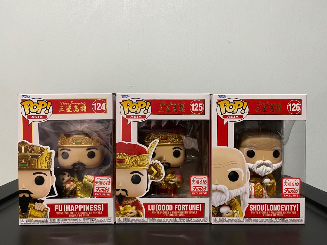 Funko POP Asia Three Immortals - Fu Lu Shou, Hobbies & Toys, Toys ...