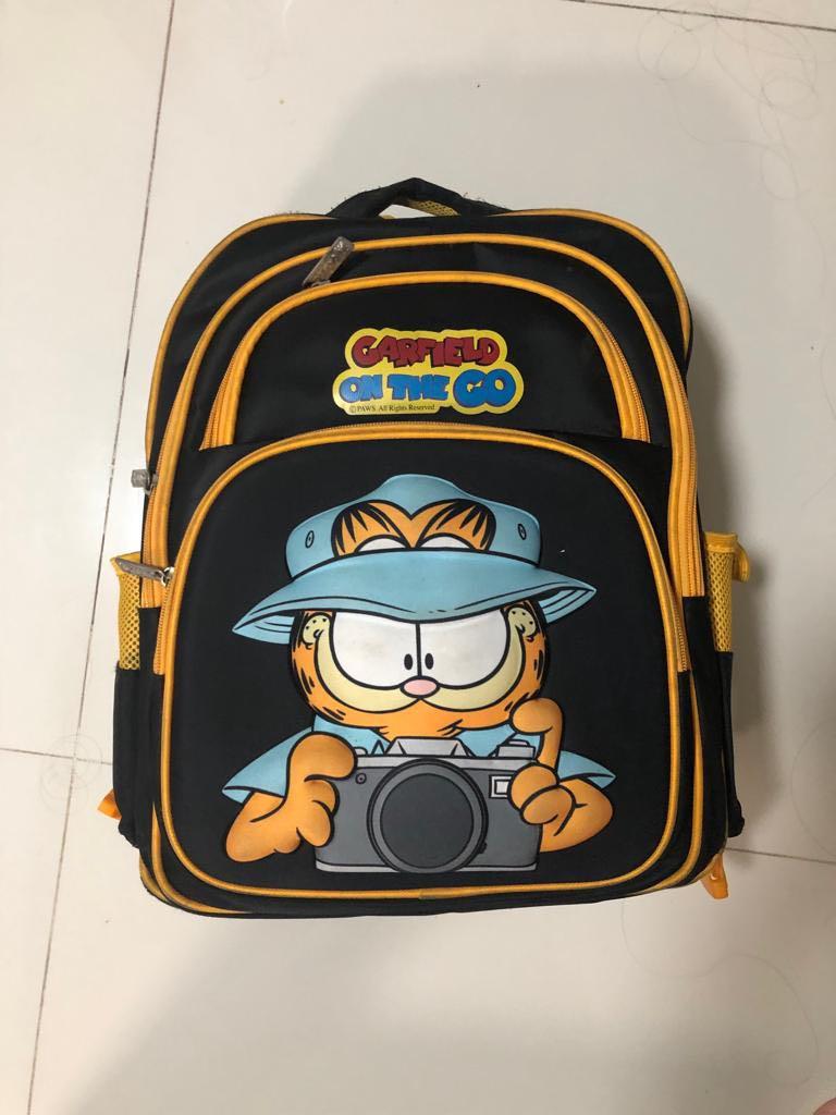 Garfield Kids Backpack, Men's Fashion, Bags, Backpacks on Carousell