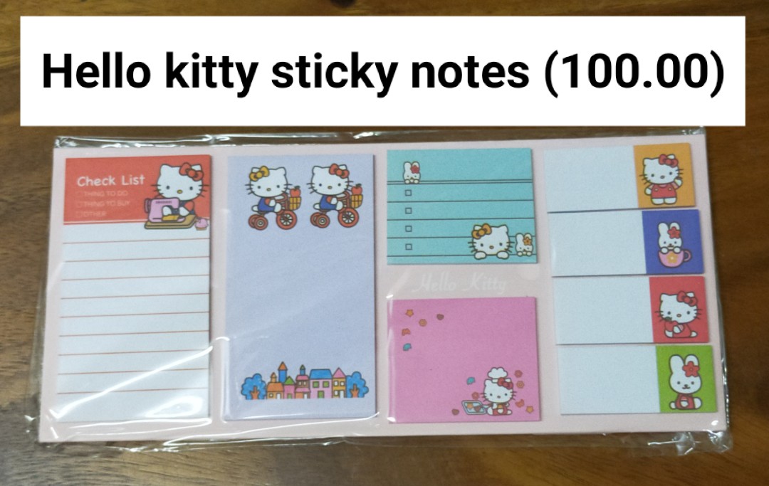 Hello Kitty Sticky Notes, Hobbies & Toys, Stationary & Craft ...