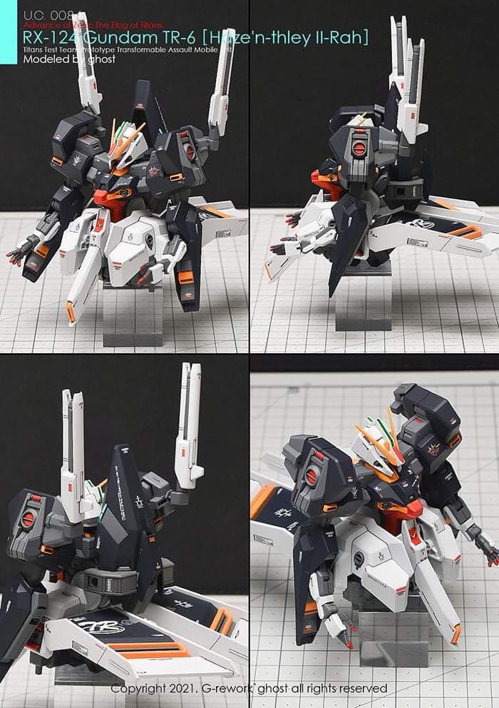 HGUC Gundam tr-6 [Haze'n-Thley ii Rah] Gundma neon decal 高達TR-6 海瑟斯雷2 拉 ...
