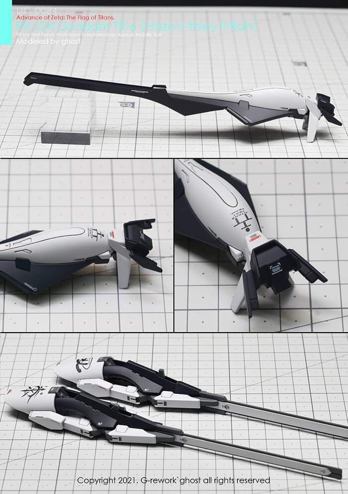 HGUC Gundam tr-6 [Haze'n-Thley ii Rah] Gundma neon decal 高達TR-6 海瑟斯雷2 拉 ...