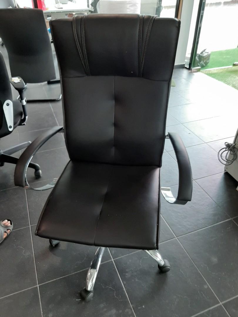 High back rest office chair, Furniture & Home Living, Furniture, Chairs ...