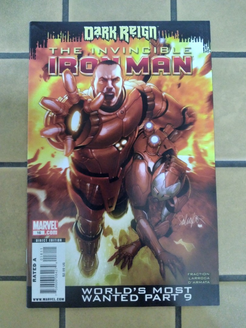 Invincible Iron Man #16 ( Salvador Larroca - Cover Art ) Dark Reign Tie ...