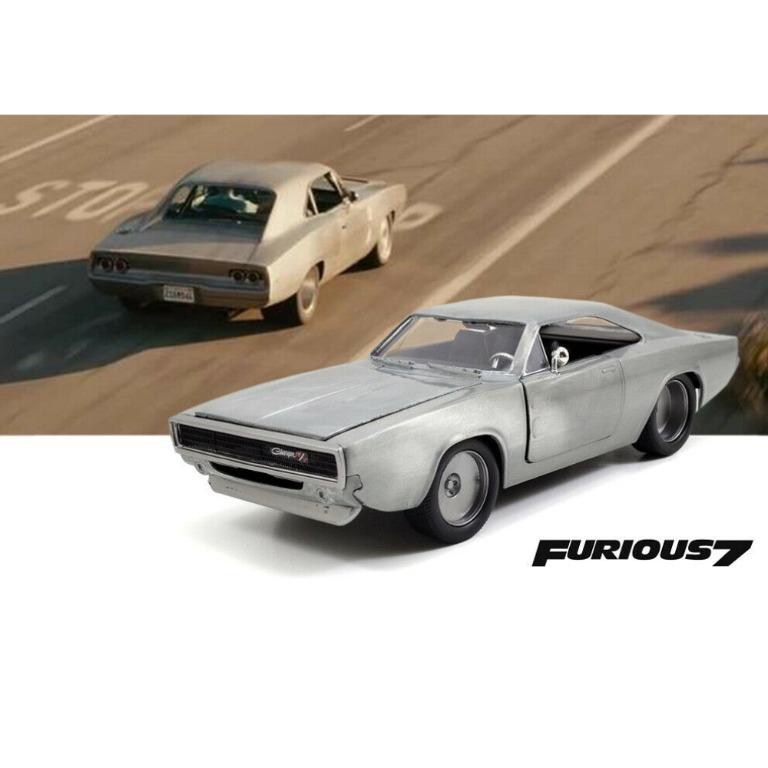 Jada Fast And Furious 7 Doms 1970 Dodge Charger R T Bare Metal 1 24
