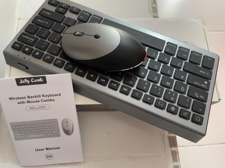 Jelly Comb Wireless Backlit Keyboard with mouse combo, Computers & Tech ...