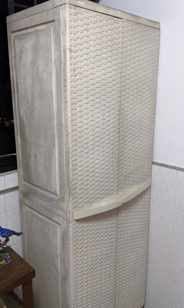 Keter rattan cabinet, Furniture & Home Living, Furniture, Shelves ...