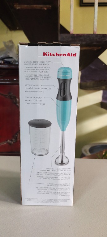 KitchenAid KHB1231AQ - Hand blender - aqua sky 110 VOLTS, TV & Home ...