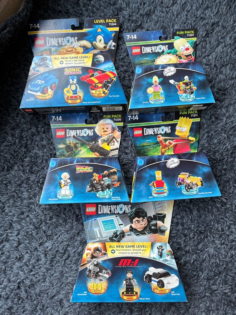 Lego Dimensions Simpsons Sonic Back to the Future Mission Impossible ...