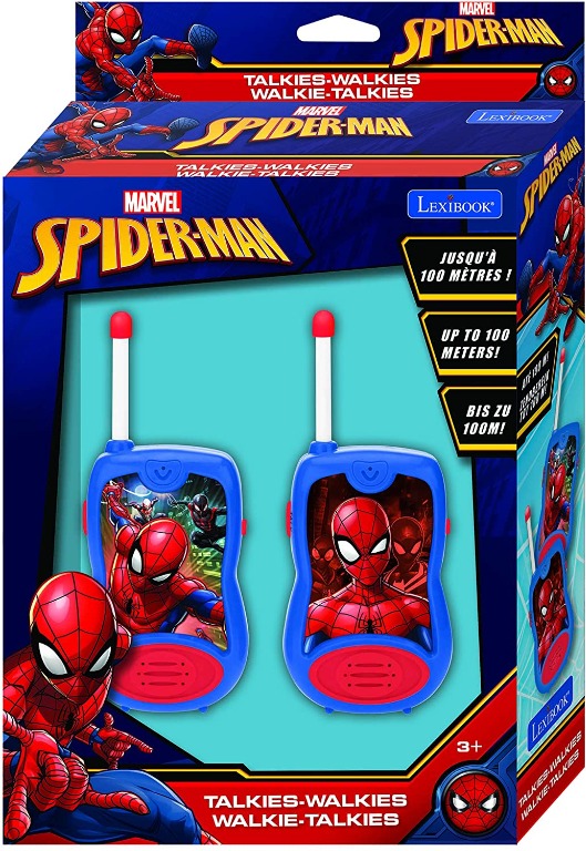 LEXIBOOK TW12SP Marvel Spider-man Spiderman Walkie-Talkies, Blue/Red ...