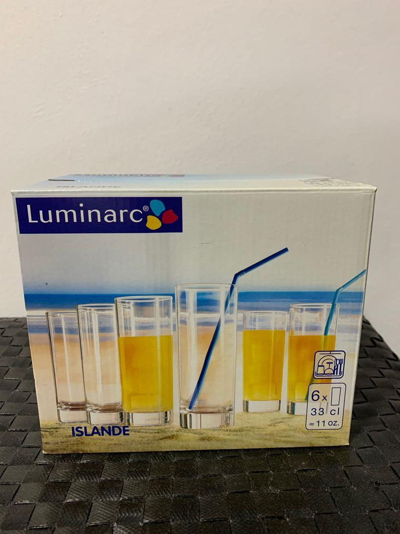 Luminarc drinking glasses, Furniture & Home Living, Kitchenware ...