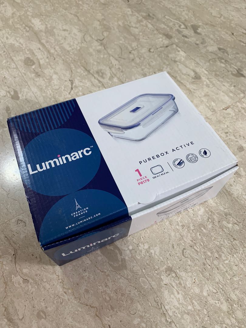 Luminarc Purebox Active. Storage container. Food container. Microwave ...
