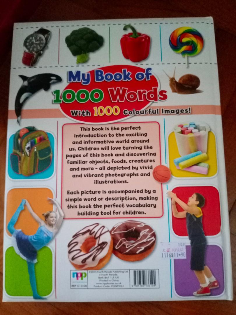 My Book of 1000 Words with 1000 colourful images, Hobbies & Toys, Books ...