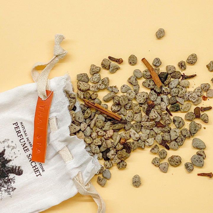Natural Herbs & Pumice Stone Aroma Sachet, Furniture & Home Living ...