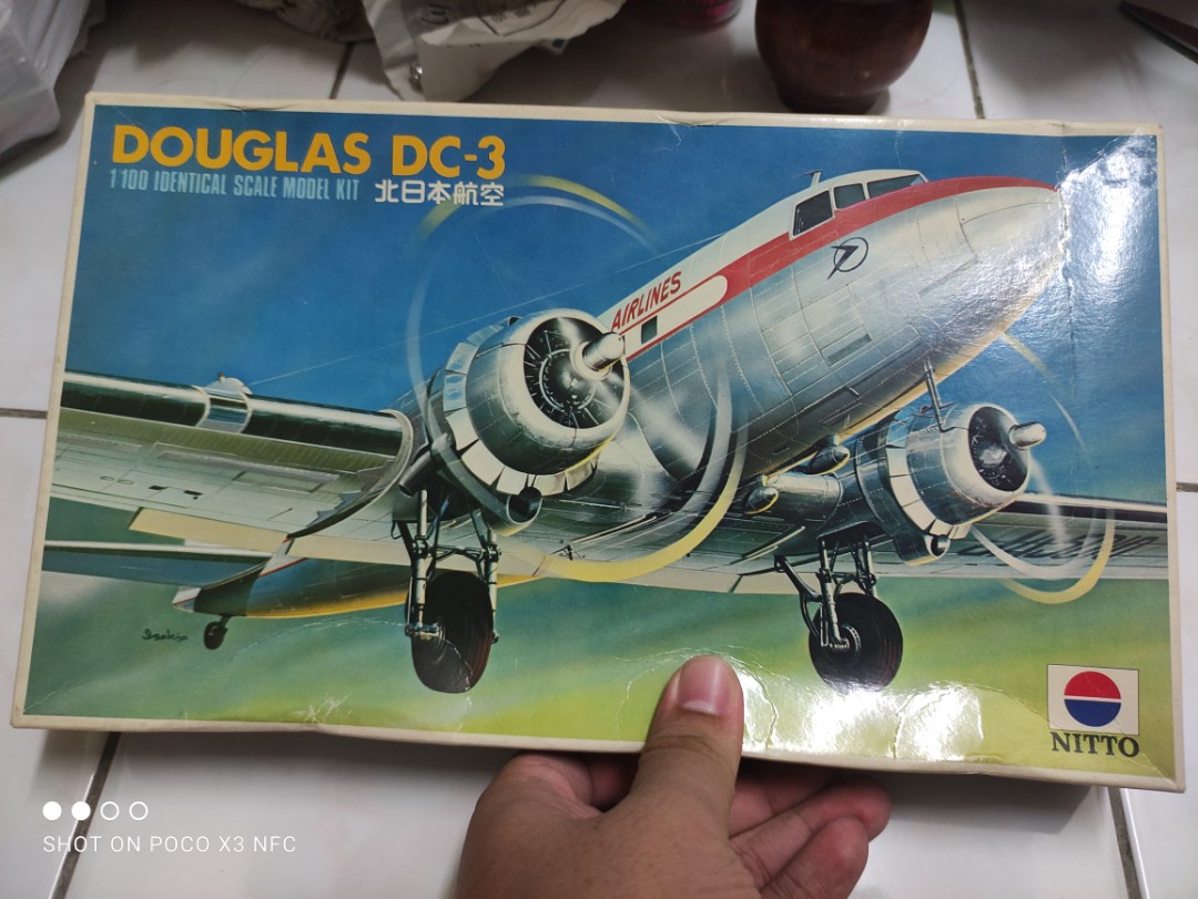 Nitto Douglas DC-3 model kit, Hobbies & Toys, Toys & Games on Carousell