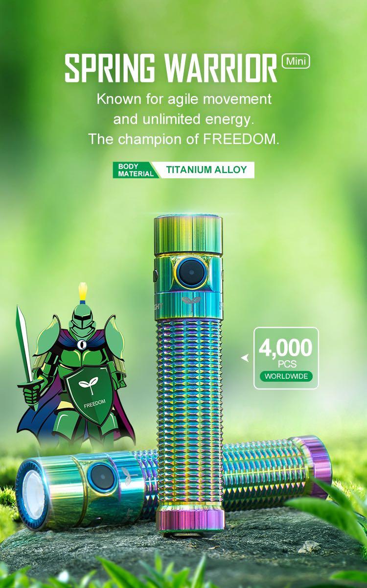 Olight Titanium Warrior Mini (Limited Edition) - Choice of Spring or ...