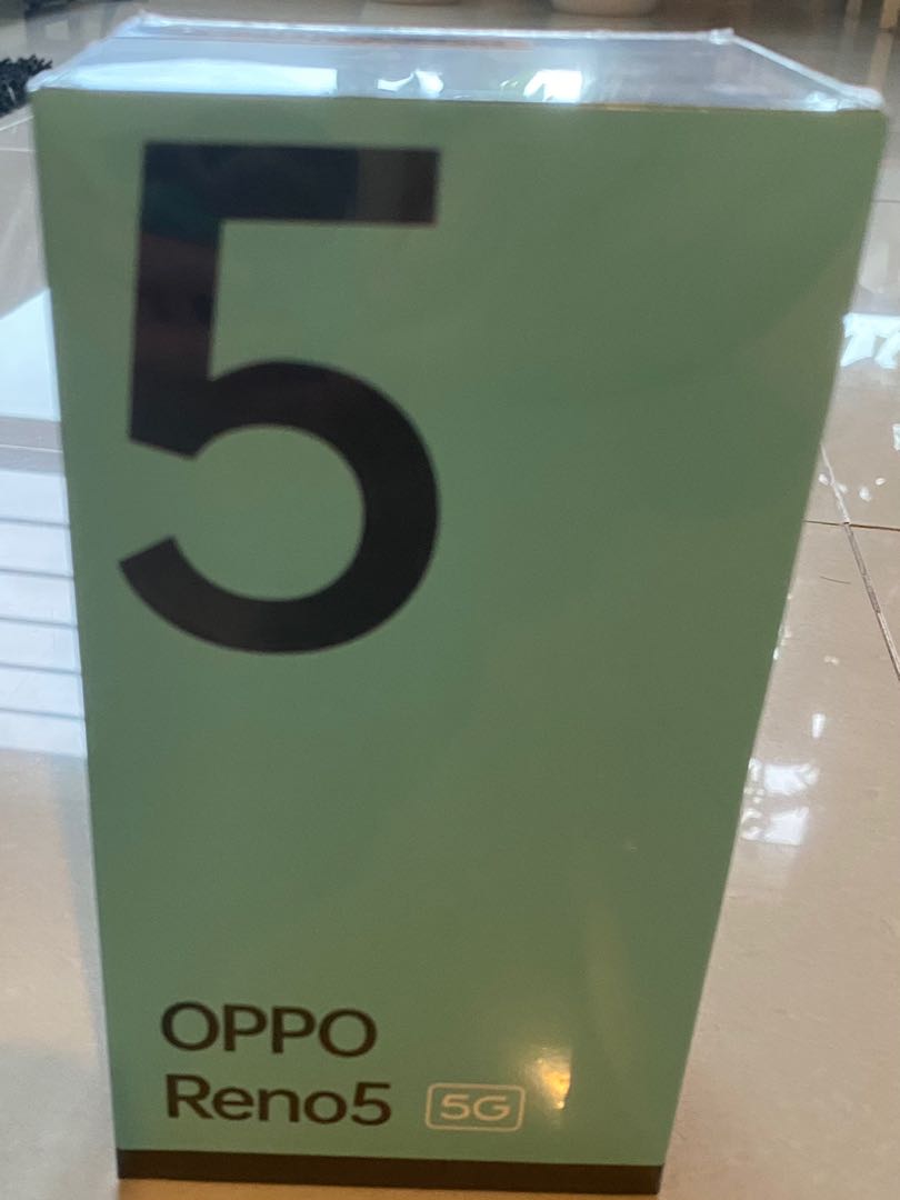 OPPO Reno5 (5G Ready); box fully sealed. All accessories still inside ...