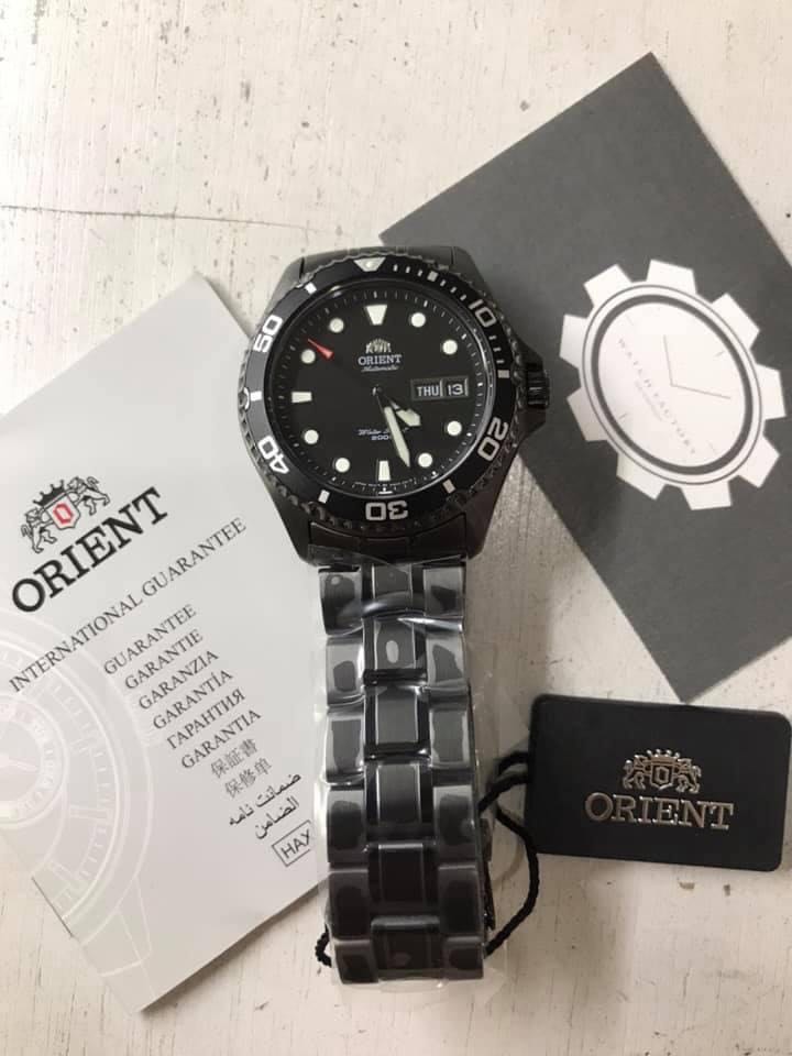 Orient PVD Black Ray Raven II FAA02003B9, Men's Fashion, Watches ...