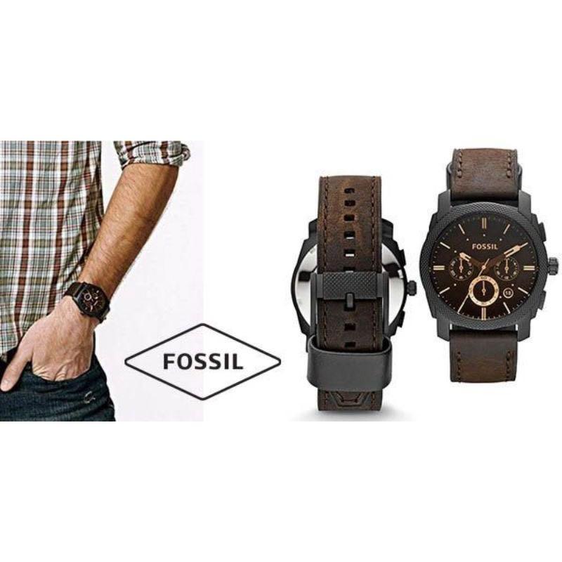 Original 100% Fossil Watch Men Brown FS4656, Fesyen Pria, Jam Tangan di Carousell