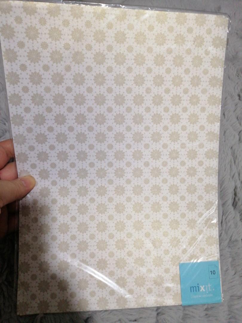 Pattern paper A4 sheets, Hobbies & Toys, Stationary & Craft, Other ...