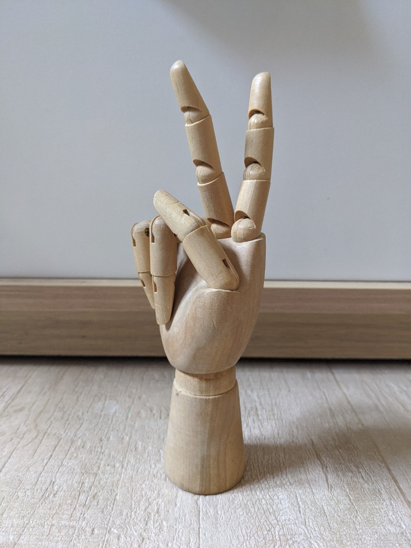 Posable wooden hand, Hobbies & Toys, Stationery & Craft, Craft Supplies ...