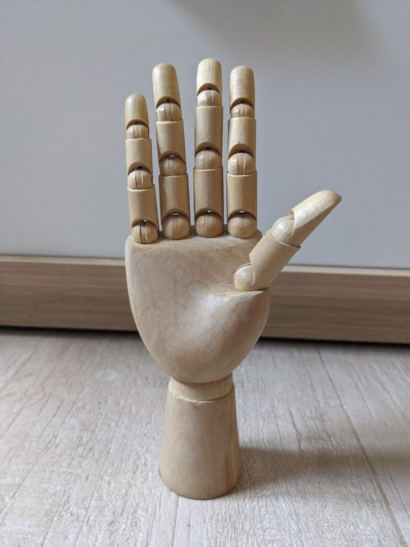 Posable wooden hand, Hobbies & Toys, Stationery & Craft, Craft Supplies ...