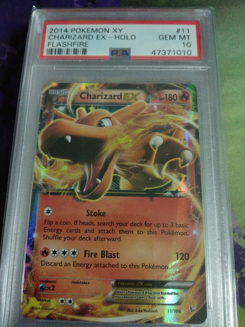 PSA 10 Charizard EX pokemon tcg, Hobbies & Toys, Toys & Games on Carousell
