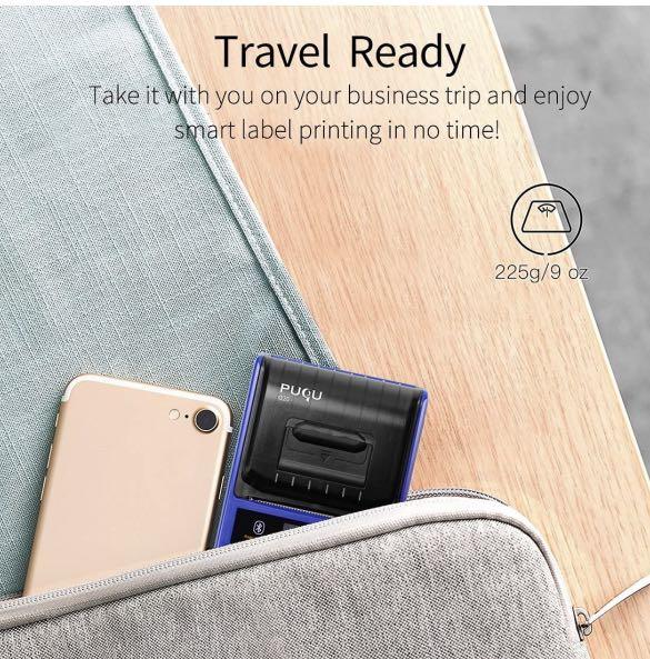 PUQU Label Printer | Portable Bluetooth Thermal Label Maker Q20 with ...