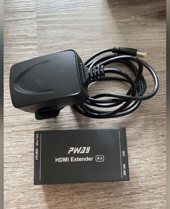 PWAY PW-HT205P(POC) HDMI Extender 196ft/60m Lossless Transmission Over ...