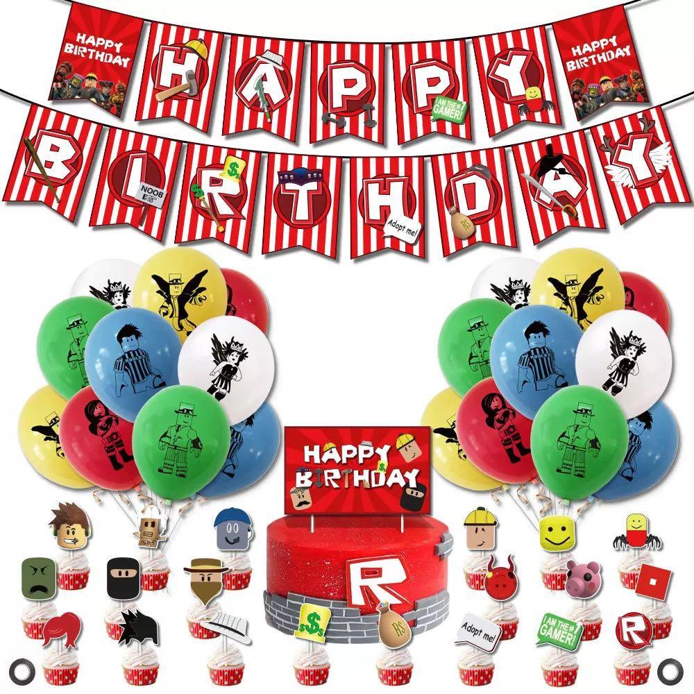 [READY STOCK] Roblox balloon set/ Roblox birthday party decoration ...