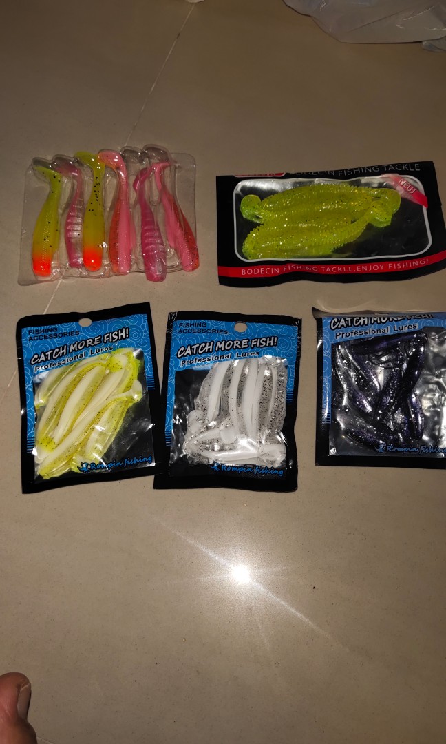 Rubber lures, Sports Equipment, Fishing on Carousell