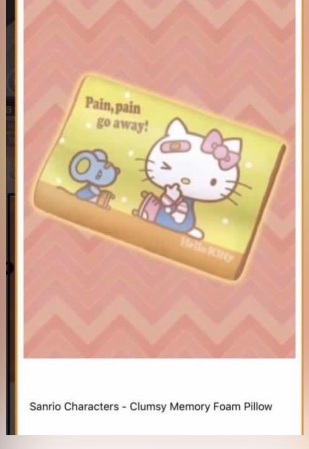 Sanrio Memory Foam Pillow, Hobbies & Toys, Toys & Games on Carousell