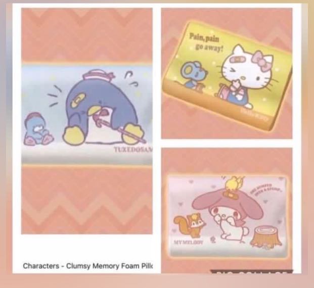 Sanrio Memory Foam Pillow, Hobbies & Toys, Toys & Games on Carousell