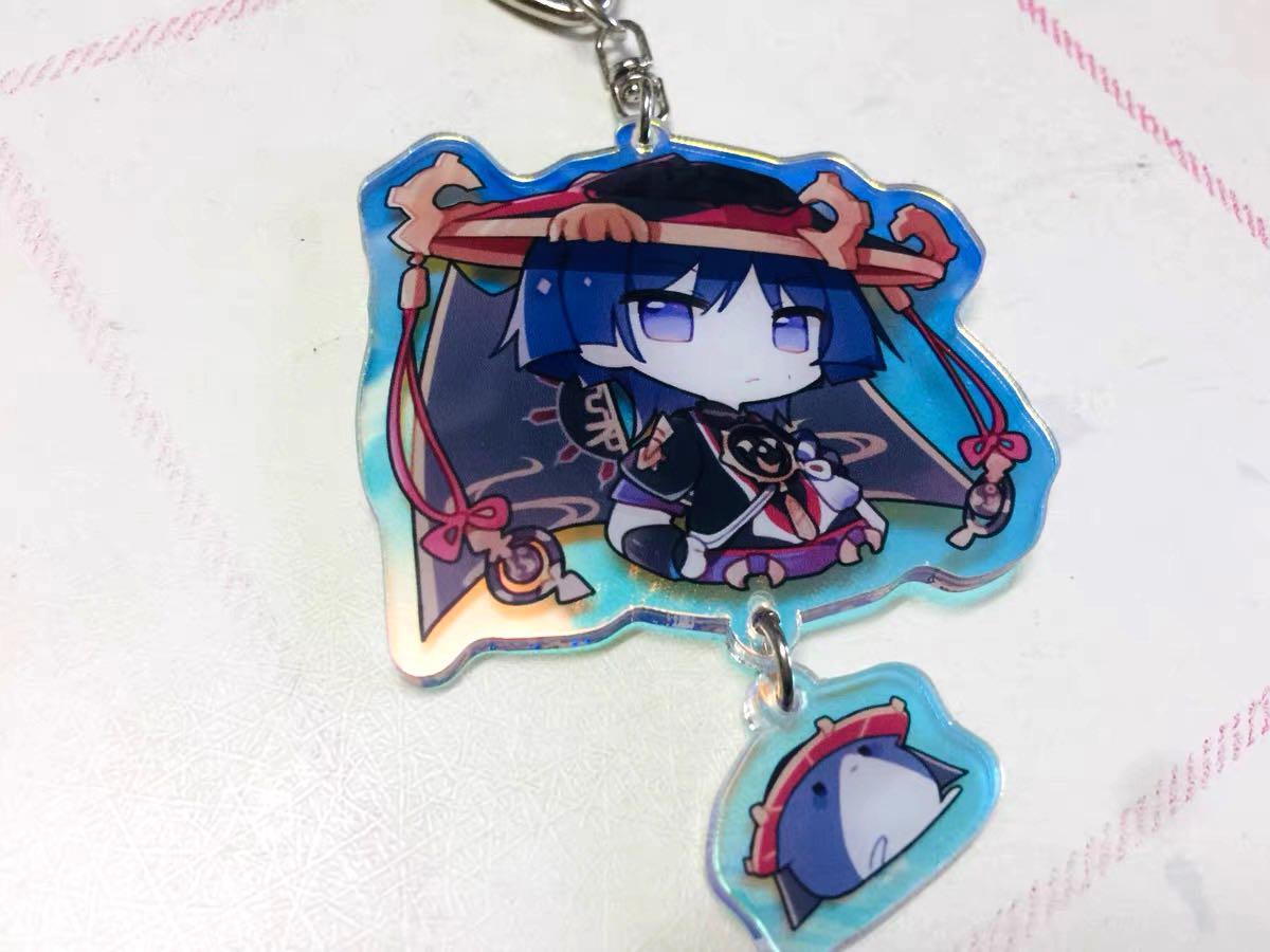 Scaramouche Holographic Genshin Impact Keychain, Hobbies & Toys ...