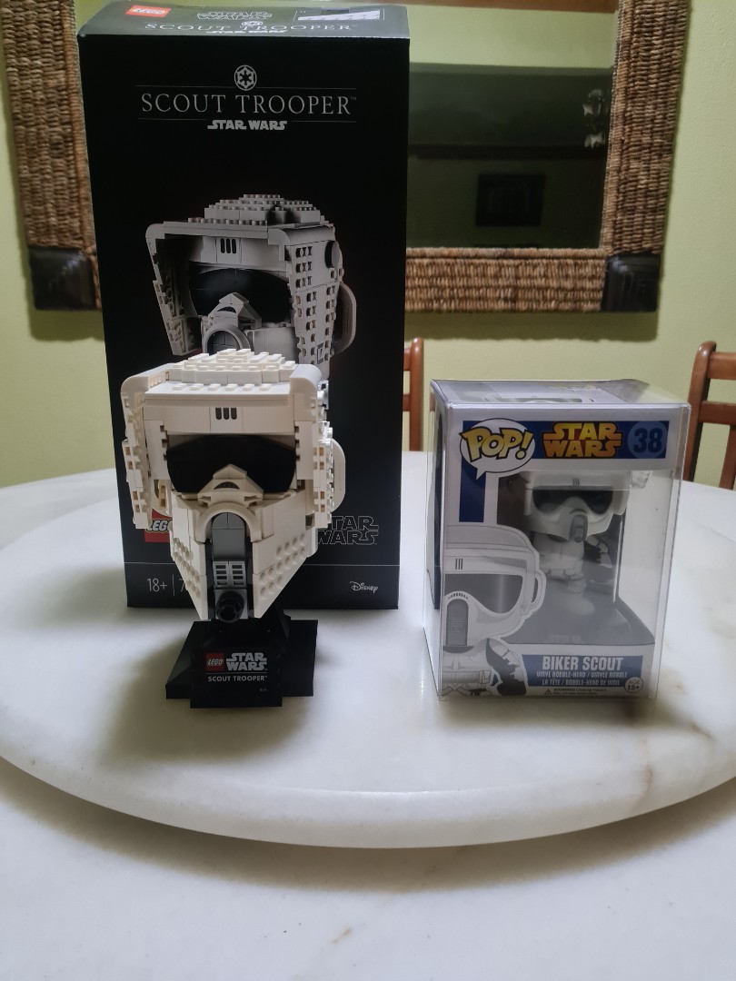 Scout Trooper Lego and Funko Pop set, Hobbies & Toys, Toys & Games on ...