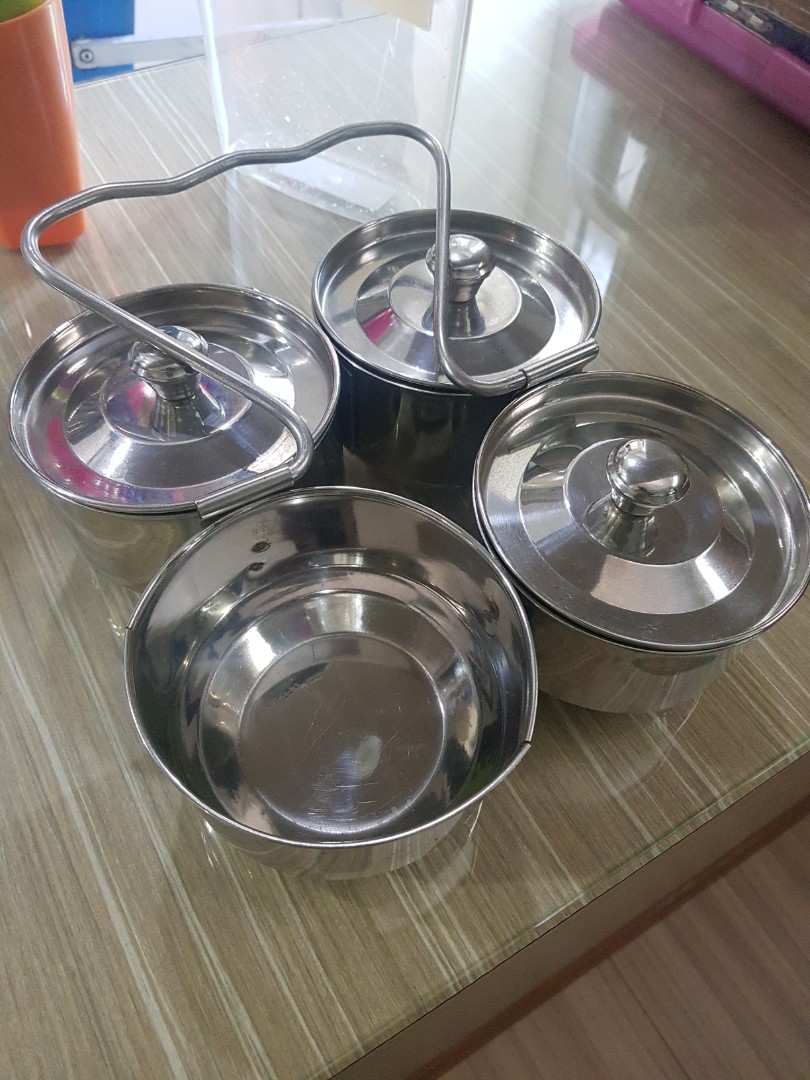 Stainless steel condiments container, Furniture & Home Living ...