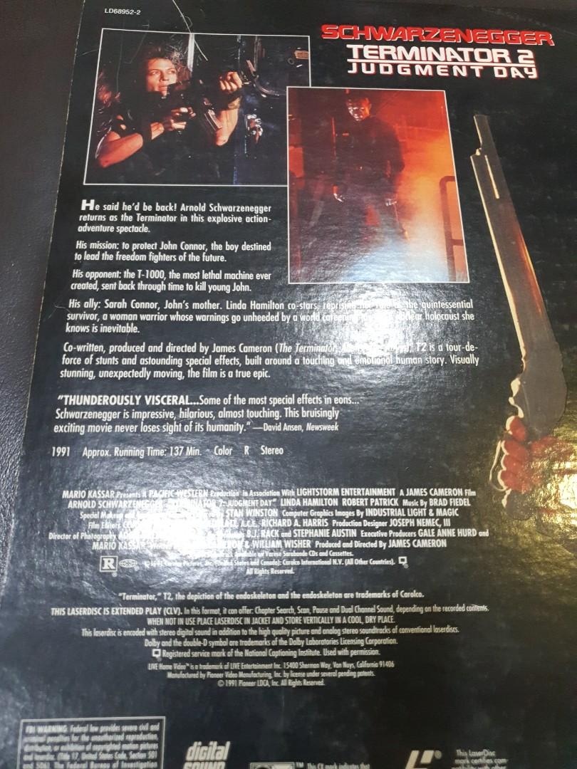 Terminator 2 LD, Hobbies & Toys, Memorabilia & Collectibles, Vintage ...