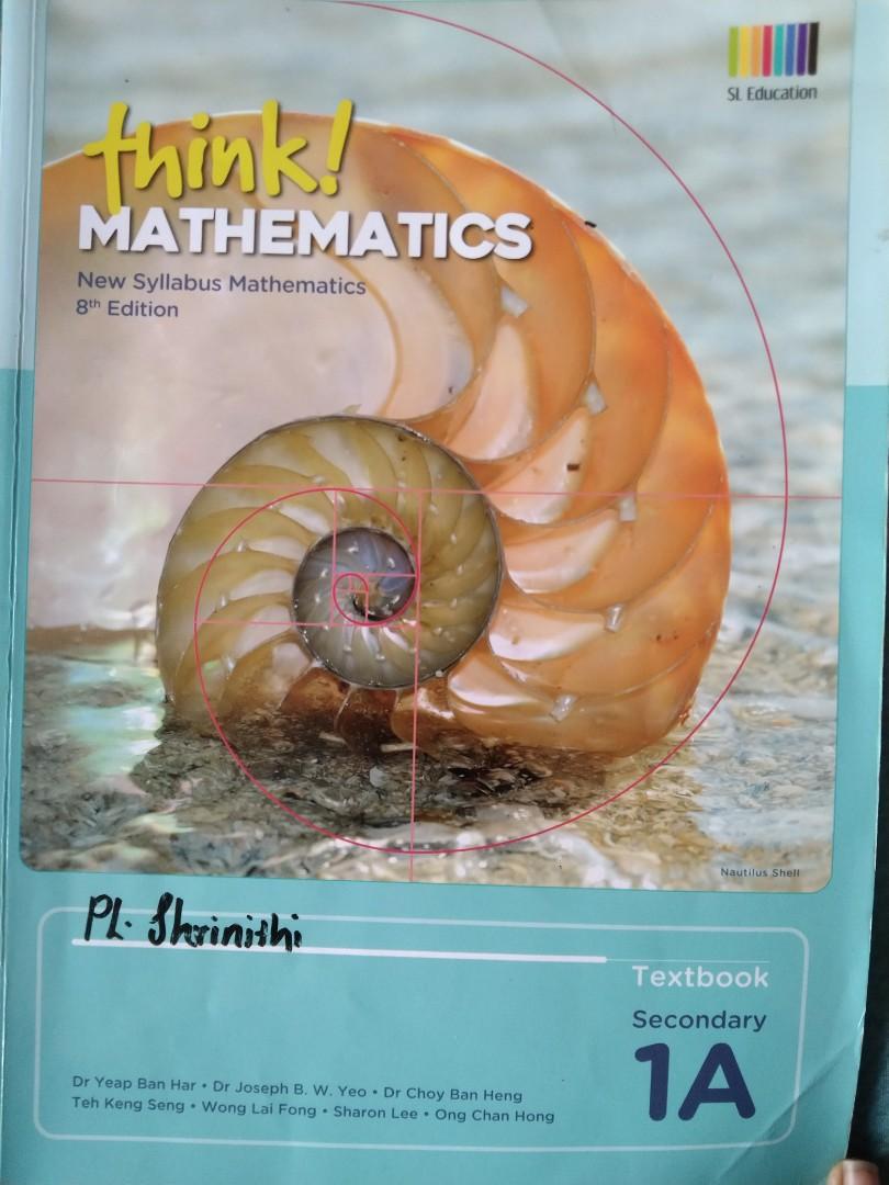 Think! Mathematics New Syllabus 8th Edition 1A, Hobbies & Toys, Books ...