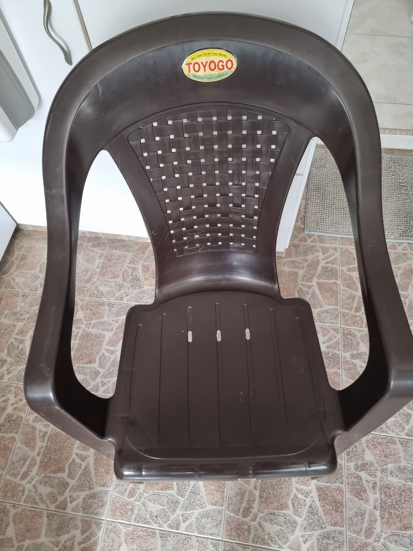 Toyogo plastic arm chair, Furniture & Home Living, Furniture, Chairs on ...
