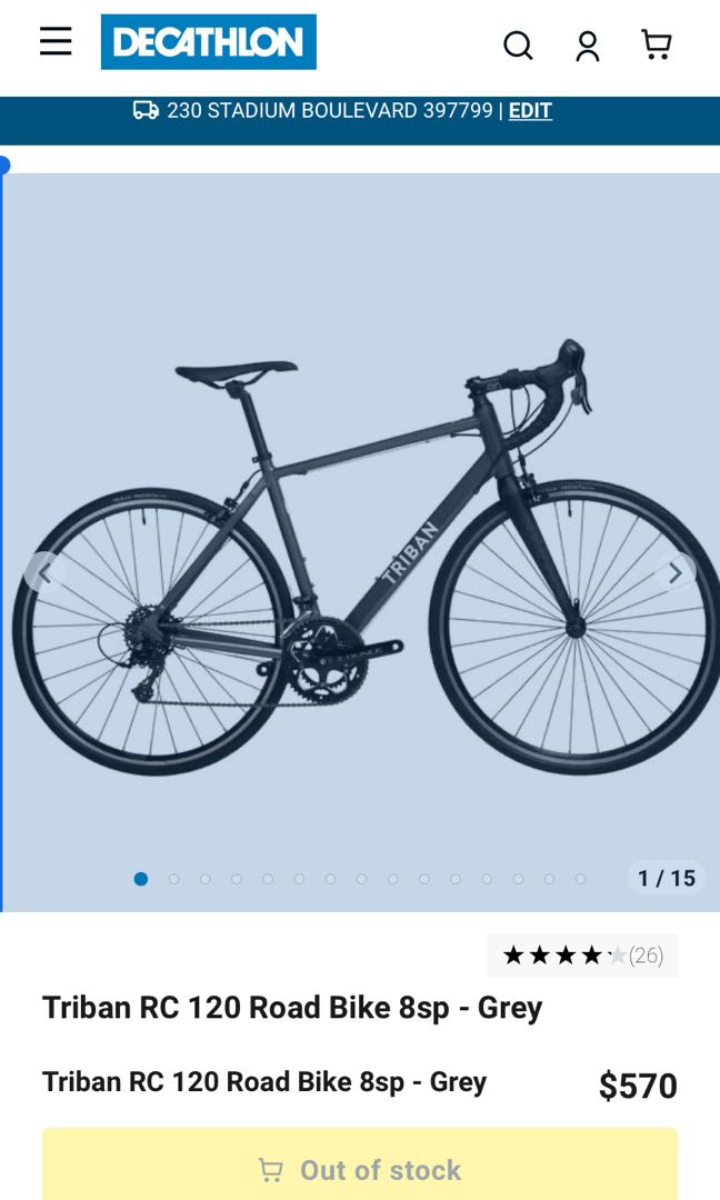 Triban RC120 8-speed, Sports Equipment, Bicycles & Parts, Bicycles on ...