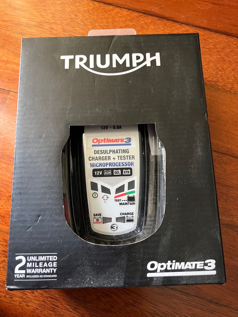 Triumph Automatic Battery Charger, Motorbikes on Carousell