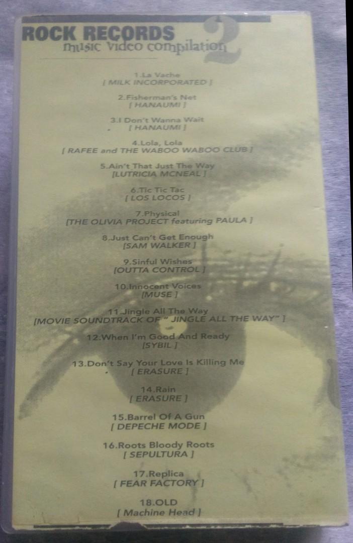 VHS Rock Records-Mtv Vhs Compilation-Promo Only-Never Been Used ...